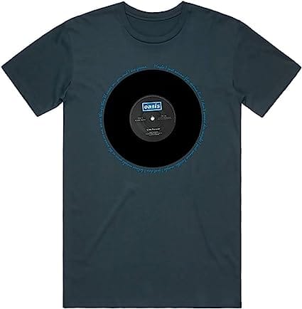 Oasis; Live Forever Single - Blue - Large [T-Shirts]– Vinyl8