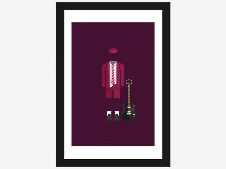 Angus Young (AC/DC) Print Frame [Posters & Merchandise]– Vinyl8