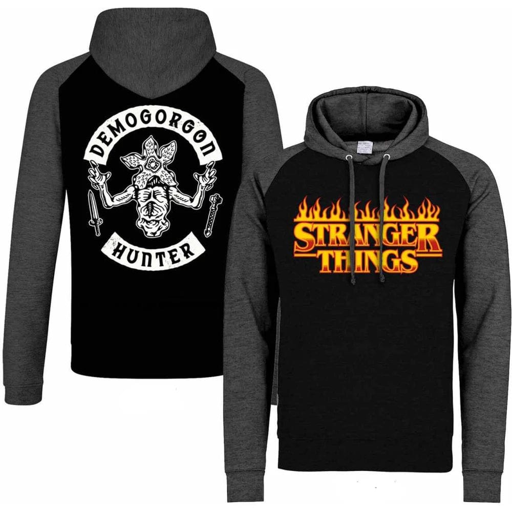 Stranger Things - Flaming Logo - Large [Hoodies]– Vinyl8